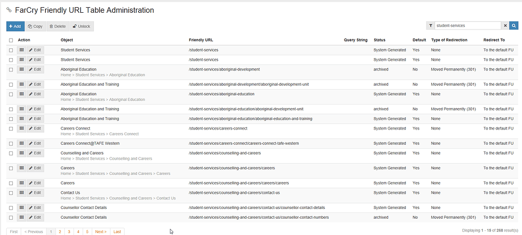 [closed] Pagination in webtop loses filter - bug - FarCry Dev Forum